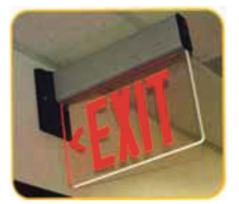 LED Edge-Lit Emergency Exit Light - Energywise Solutions